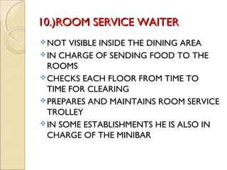 The food and beverage service department | PPT