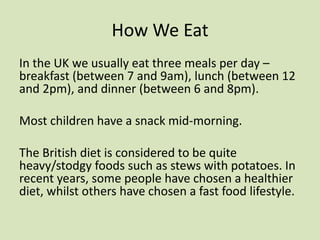 The Food Diaries of Year 5 Ysgol Bro Eirwg | PDF | Nutrition | Healthy ...