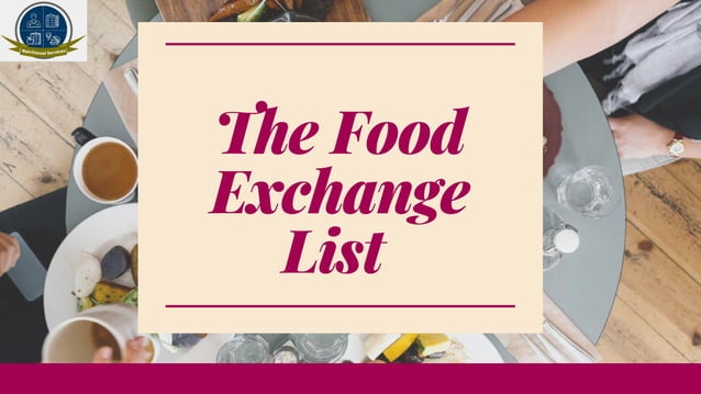 The Food Exchange List (1) (1).pdf | Nutrition | Healthy Living