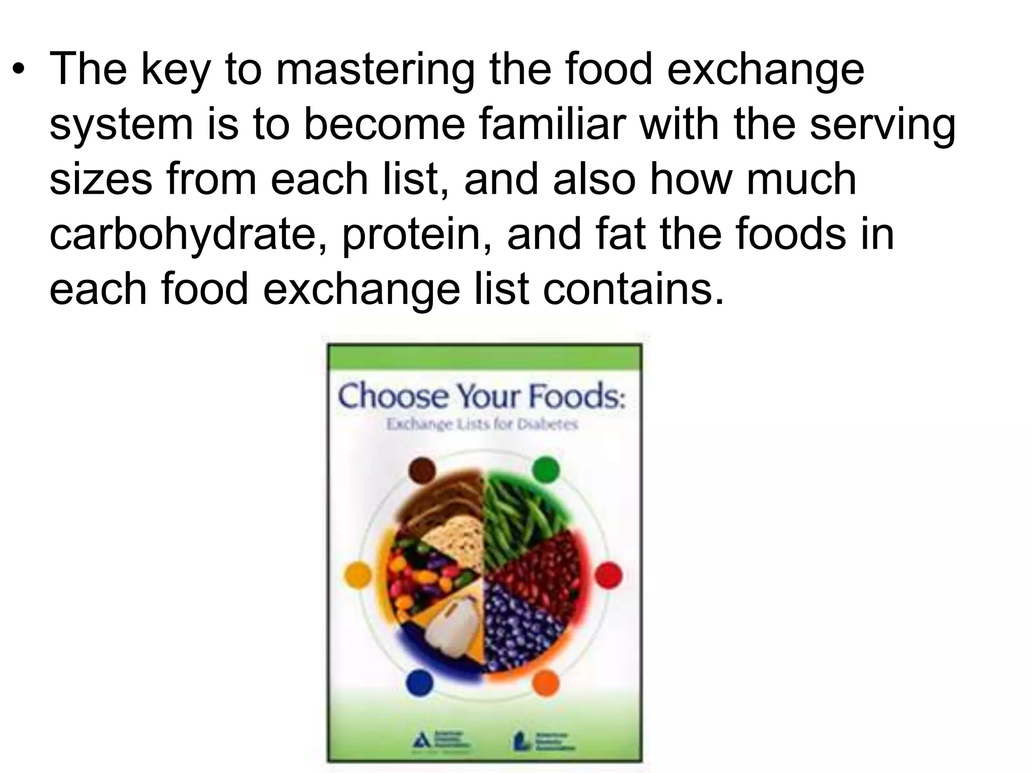 The Food Exchange System | PPT