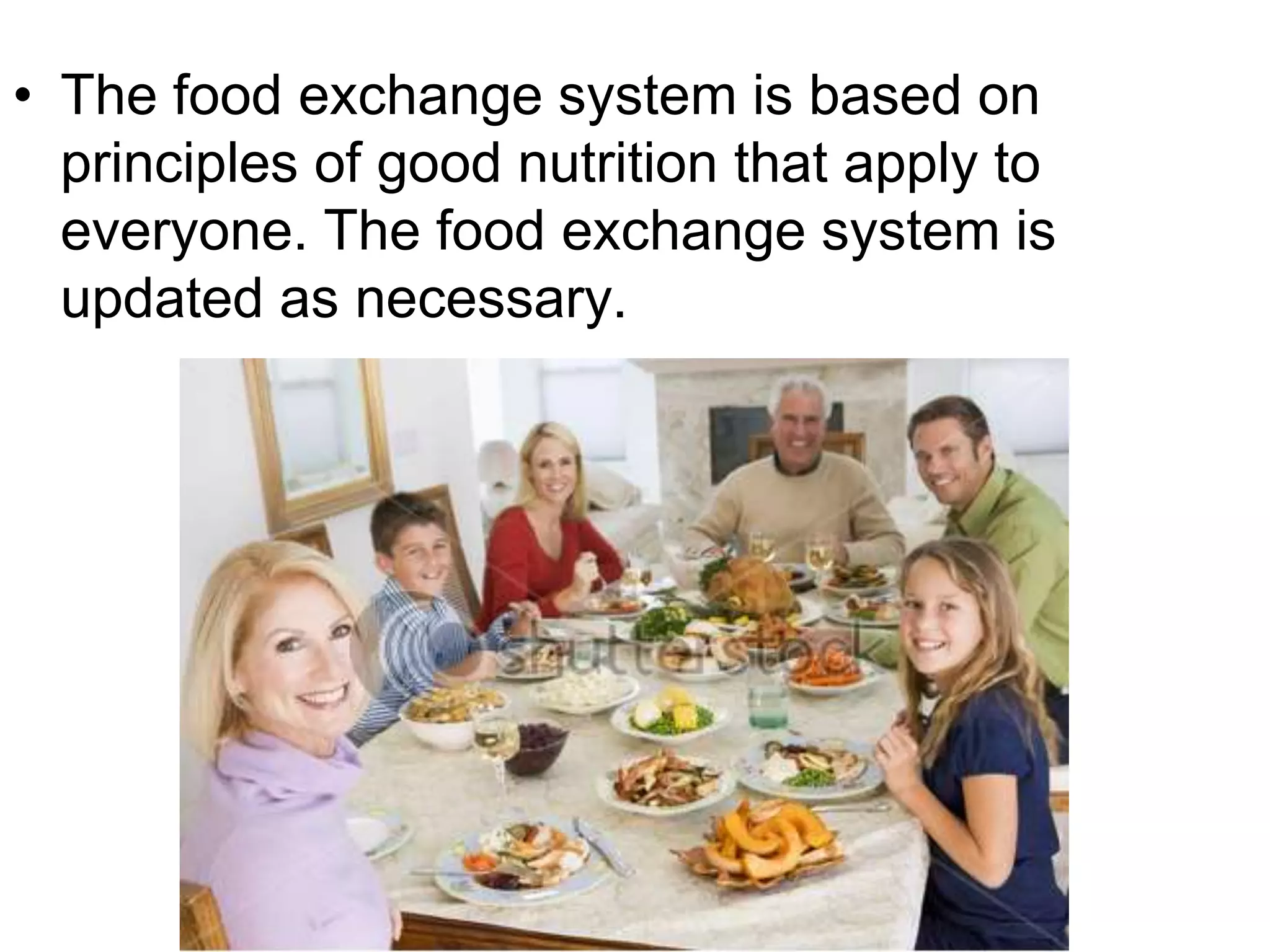 The Food Exchange System | PPT