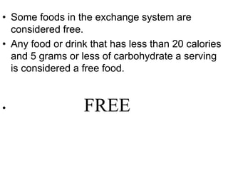 The Food Exchange System | PPT