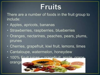 The food pyramid | PPTX
