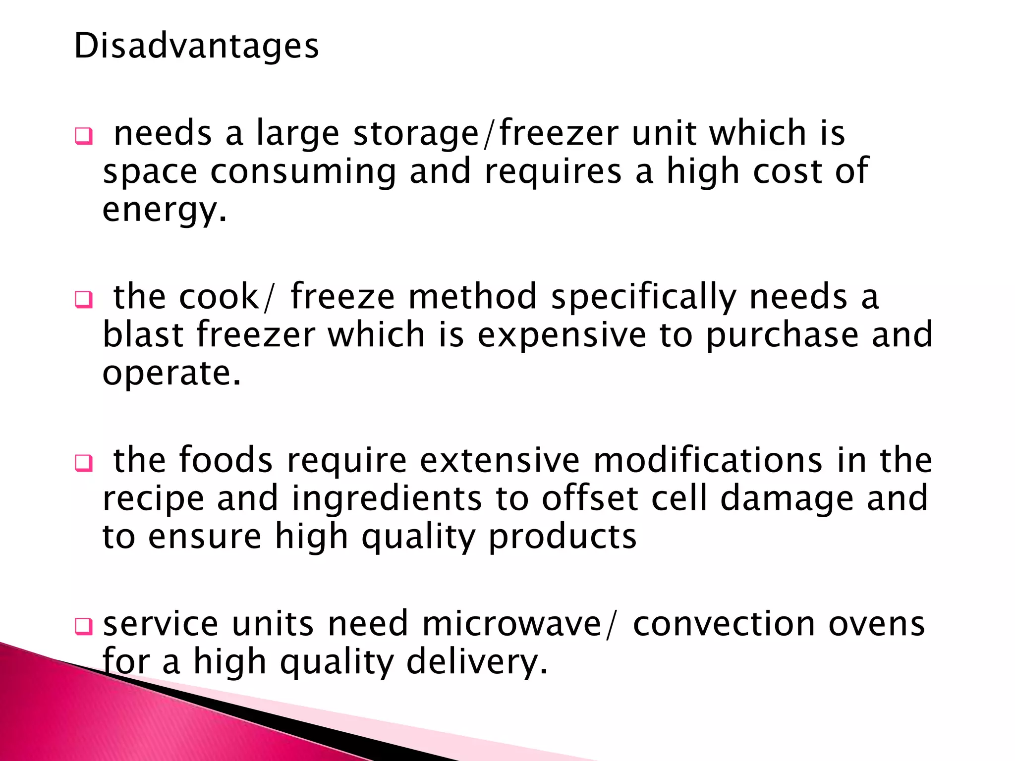 The food service system | PPTX