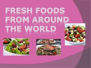 The Food We Eat | PPT