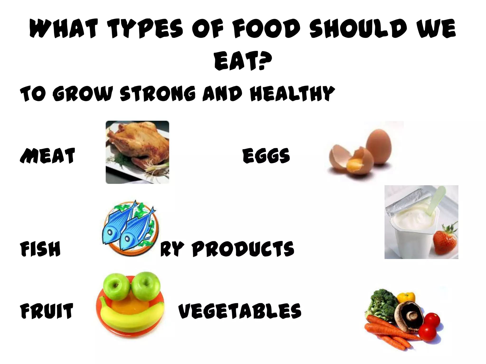 The food we eat | PPTX