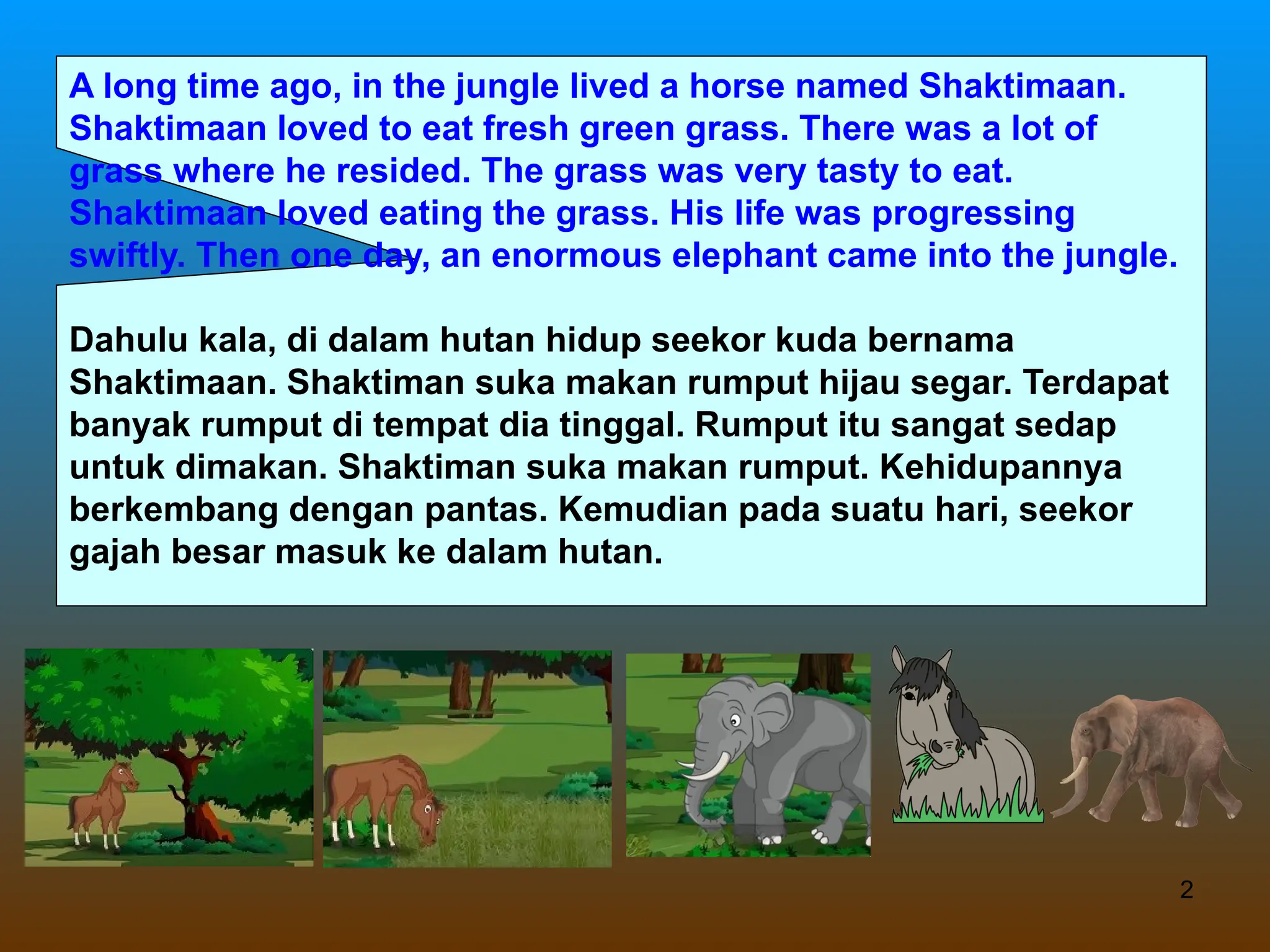 The Foolish Horse ~ A Kids' Moral Story (English & Malay).pptx