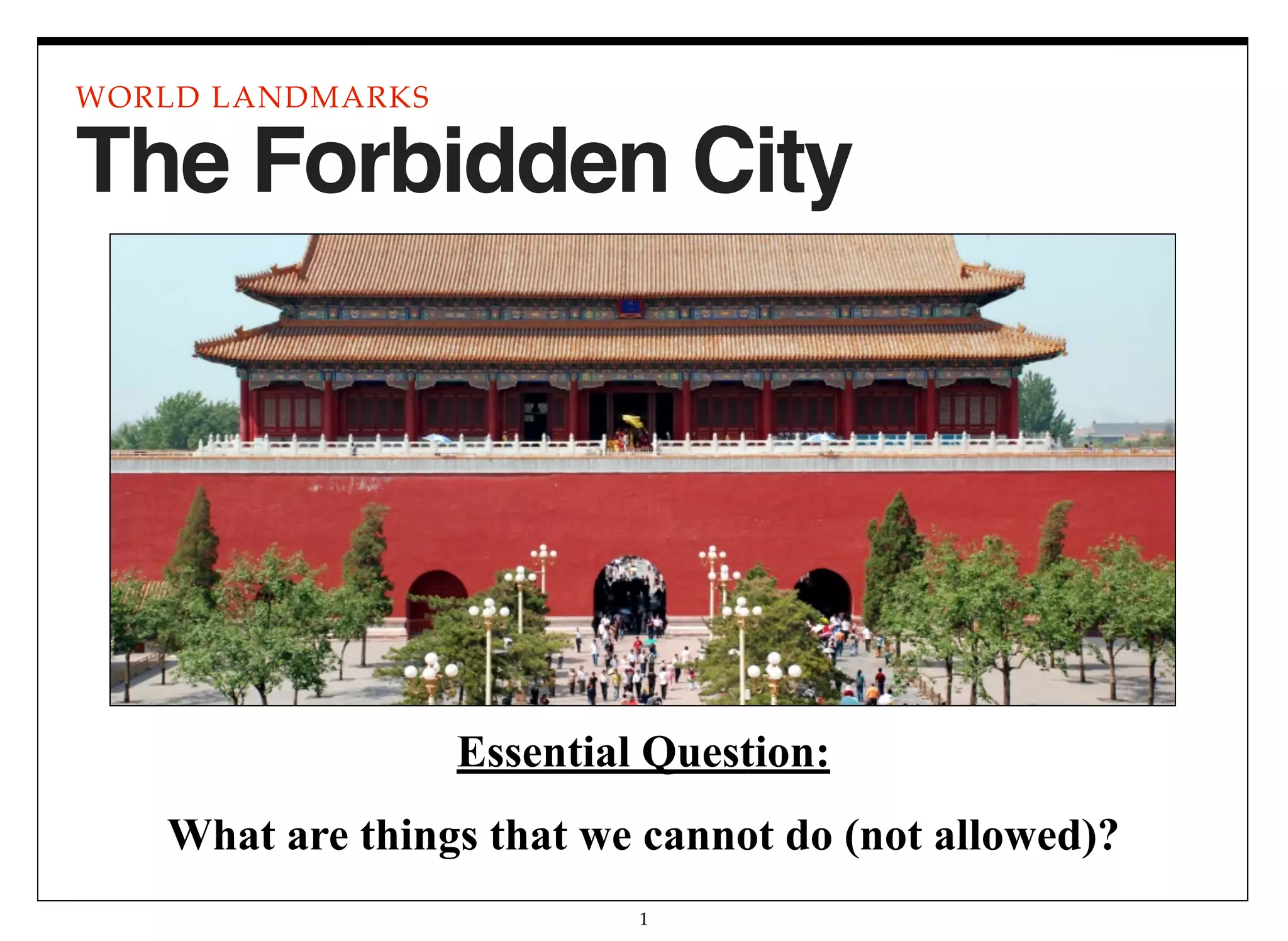 The forbidden city reading text | PDF | Asia Travel | Travel Locations