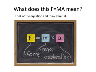 The force and newton’s 2nd law powerpoint | PPTX