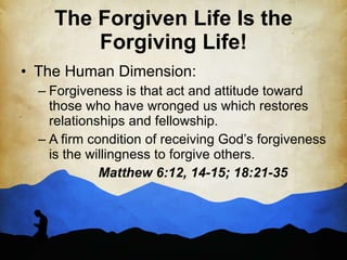 The force of forgiveness | PPT