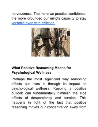 The Force of Positive Reasoning is a basic yet | PDF