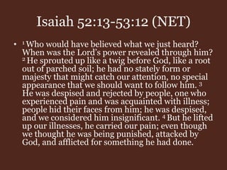 The foreordained savior isa 52 13 | PPT