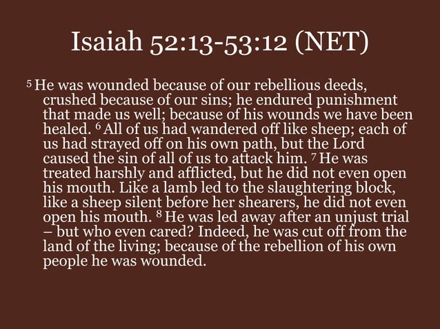 The foreordained savior isa 52 13 | PPT