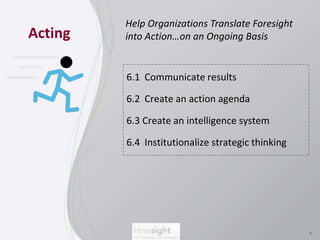 The foresight framework: Structuring a Foresight Project | PPTX