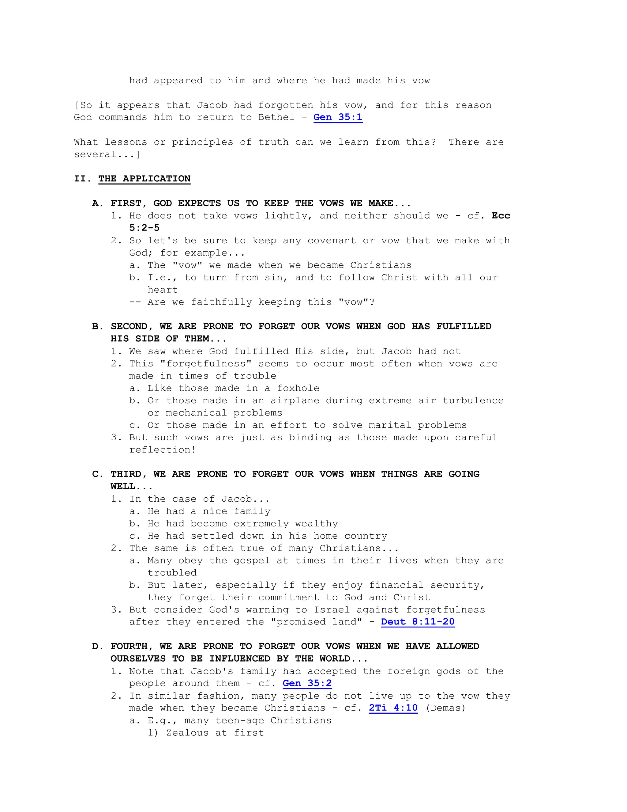 The forgotten vow of jacob | DOCX