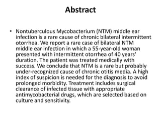 The formation and management of middle ear granulation | PPT