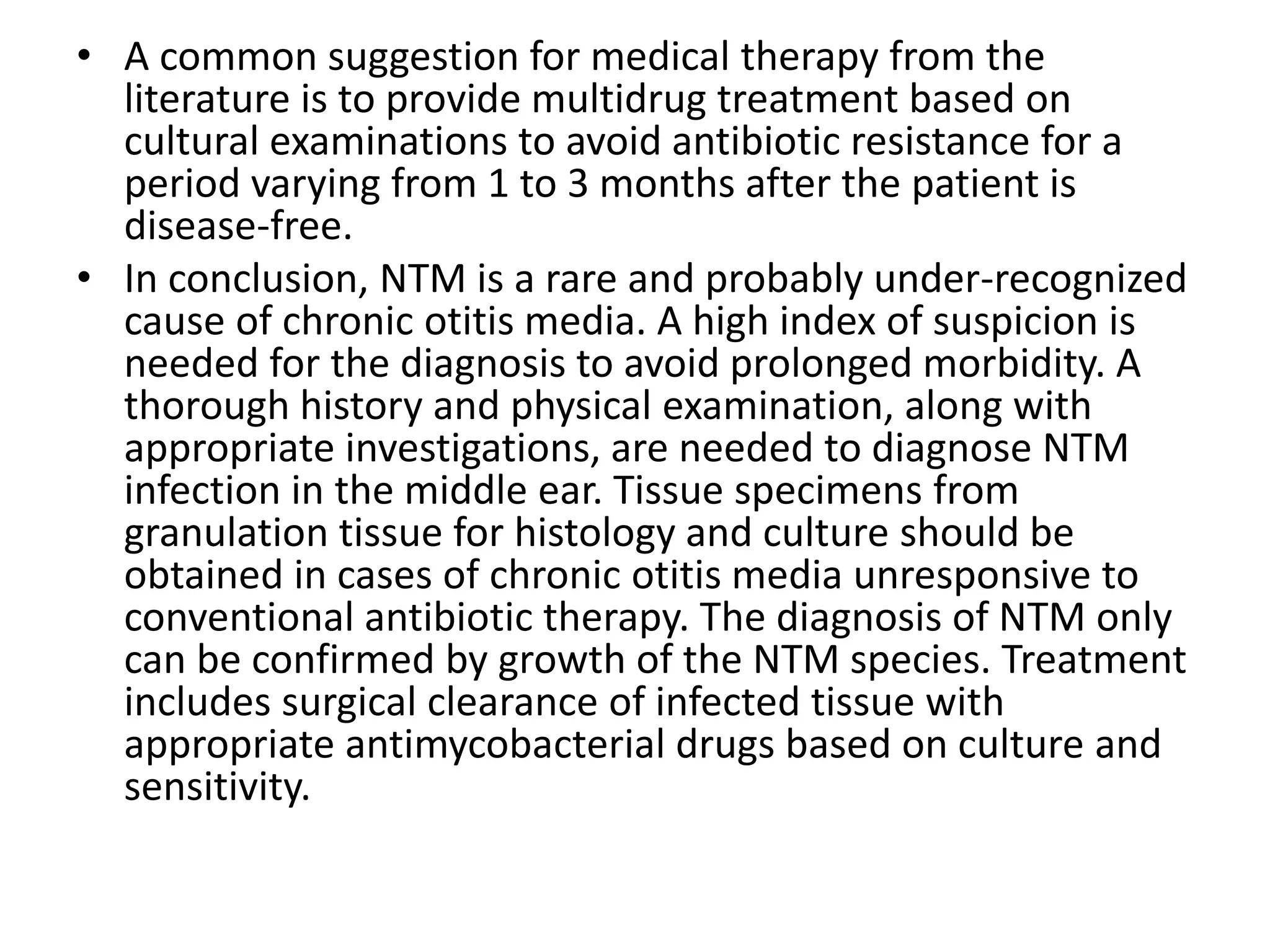 The formation and management of middle ear granulation | PPTX