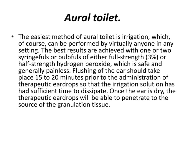 The formation and management of middle ear granulation | PPTX | Ear ...