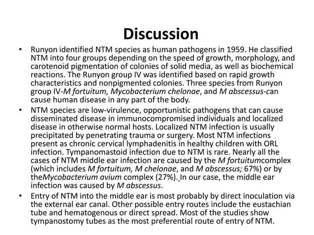 The formation and management of middle ear granulation | PPTX | Ear ...