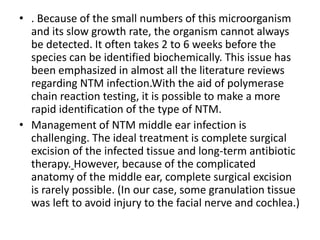 The formation and management of middle ear granulation | PPTX