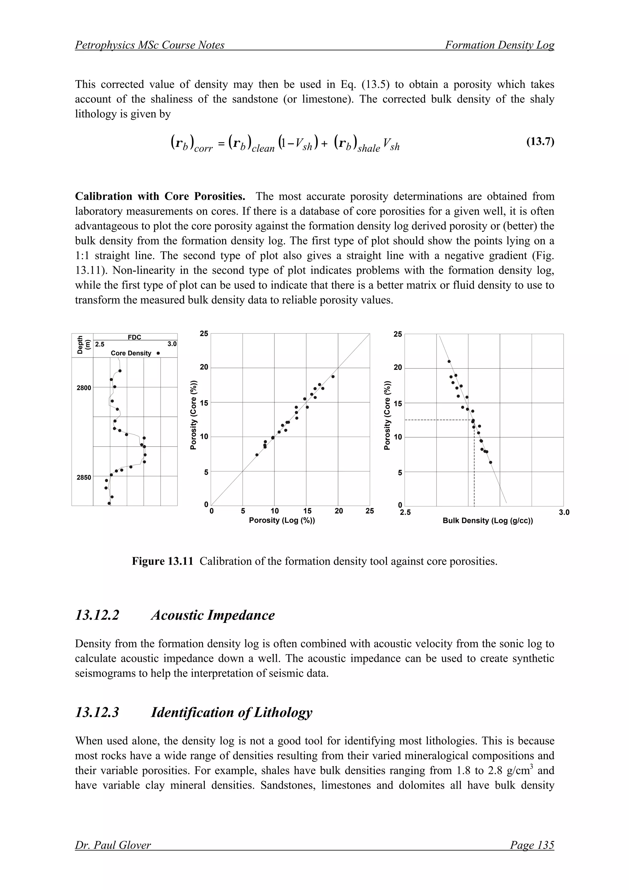 The formation density log chapter 13 | PDF