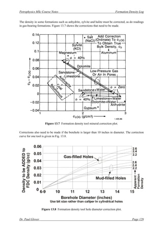 The formation density log chapter 13 | PDF