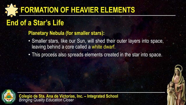 THE FORMATION OF ELEMENTS IN THE UNIVERSE.pptx | Space and Astronomy ...