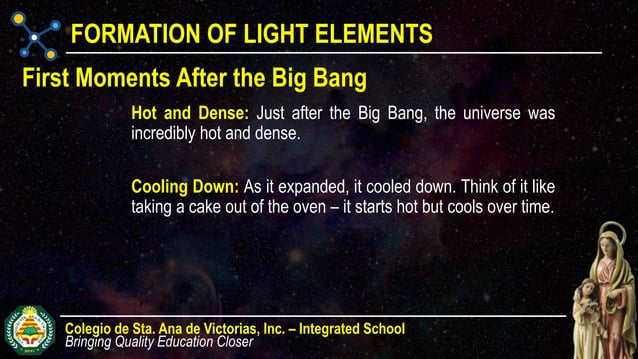 THE FORMATION OF ELEMENTS IN THE UNIVERSE.pptx | Space and Astronomy ...