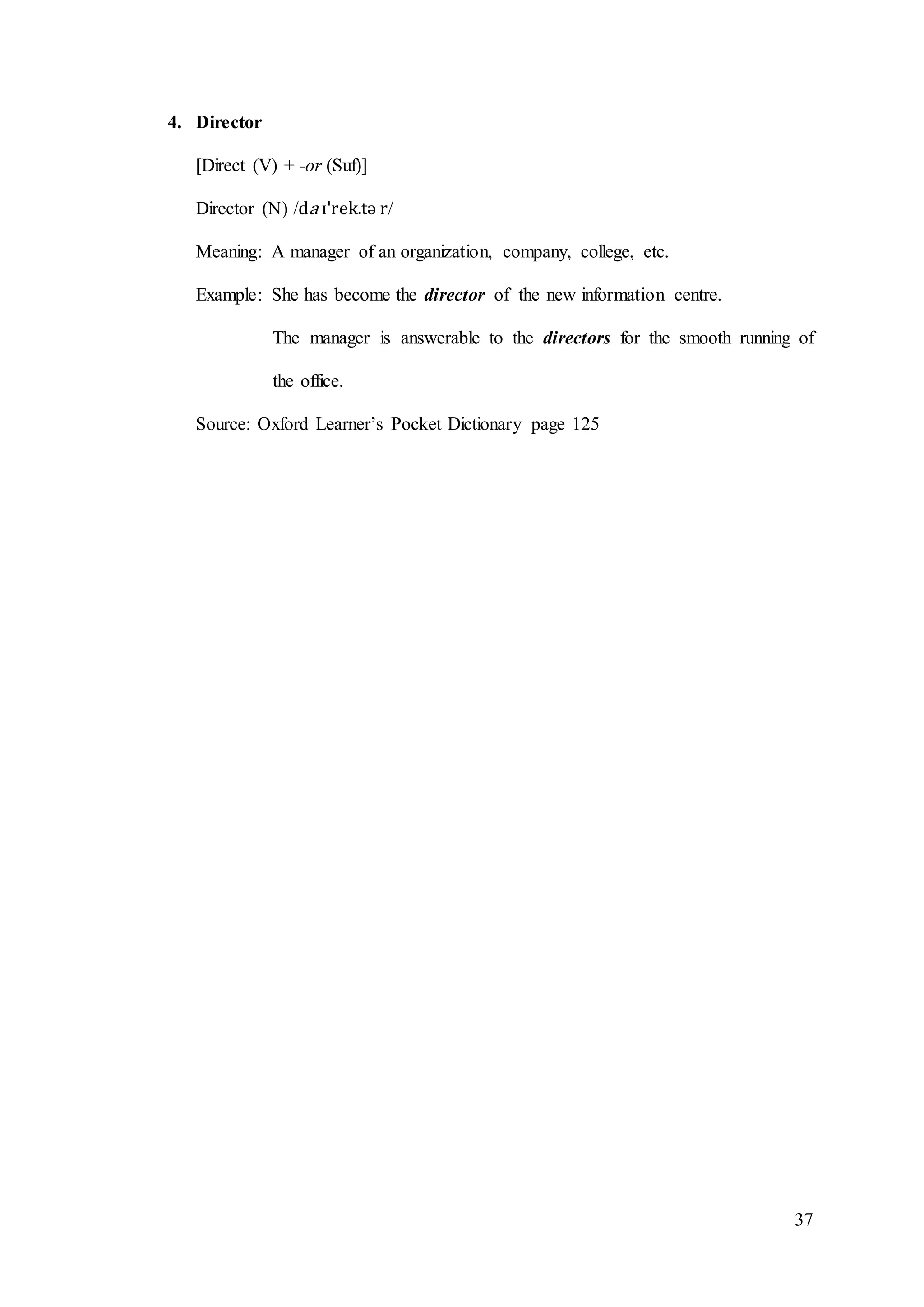 The formation of english words through derivation | DOCX