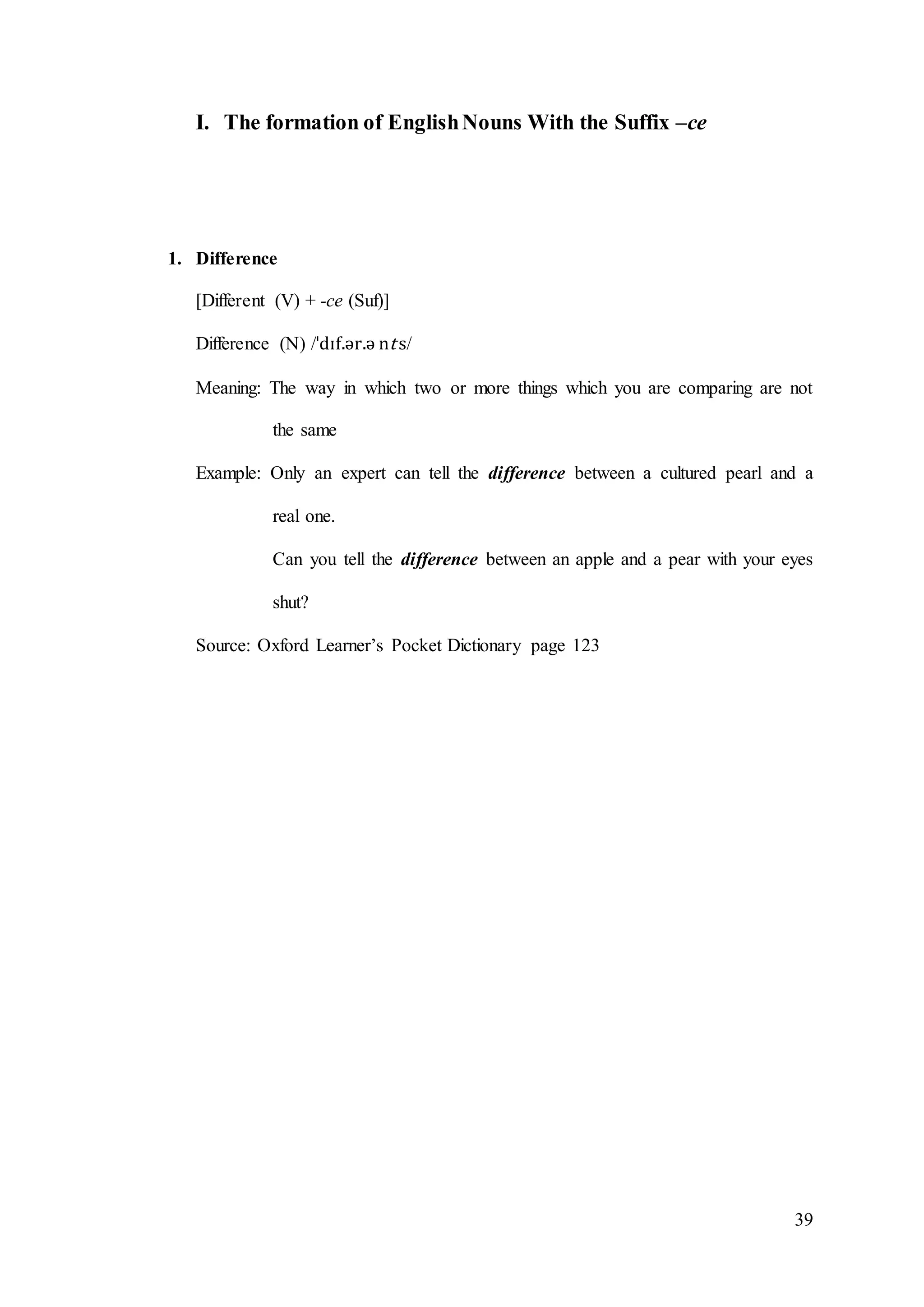 The formation of english words through derivation | DOCX