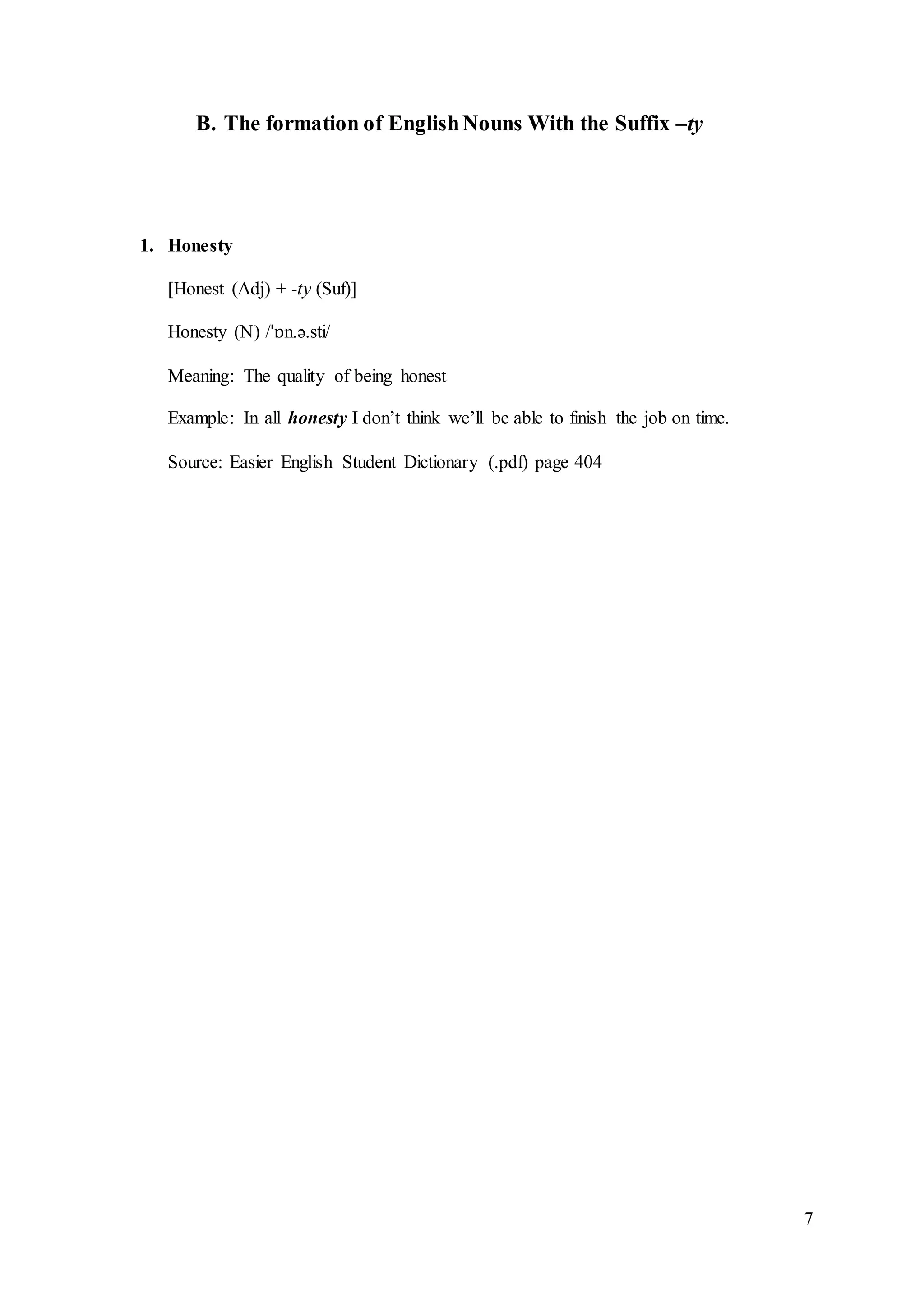 The formation of english words through derivation | DOCX