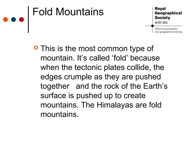 The formation of mountains | PPT | Geography | Science