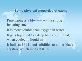 The formation of the ozone layer | PPTX
