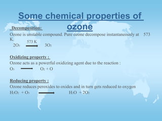 The formation of the ozone layer | PPTX | Chemistry | Science