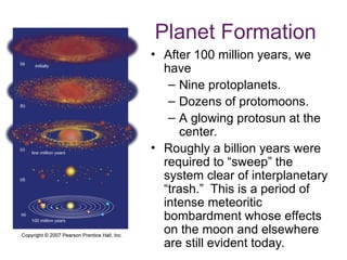 The Formation of the Solar System Our universe1.ppt