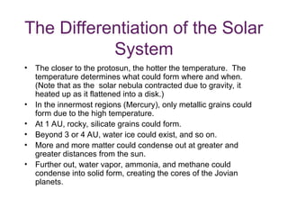 The Formation of the Solar System Our universe1.ppt