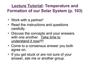 The Formation of the Solar System Our universe1.ppt