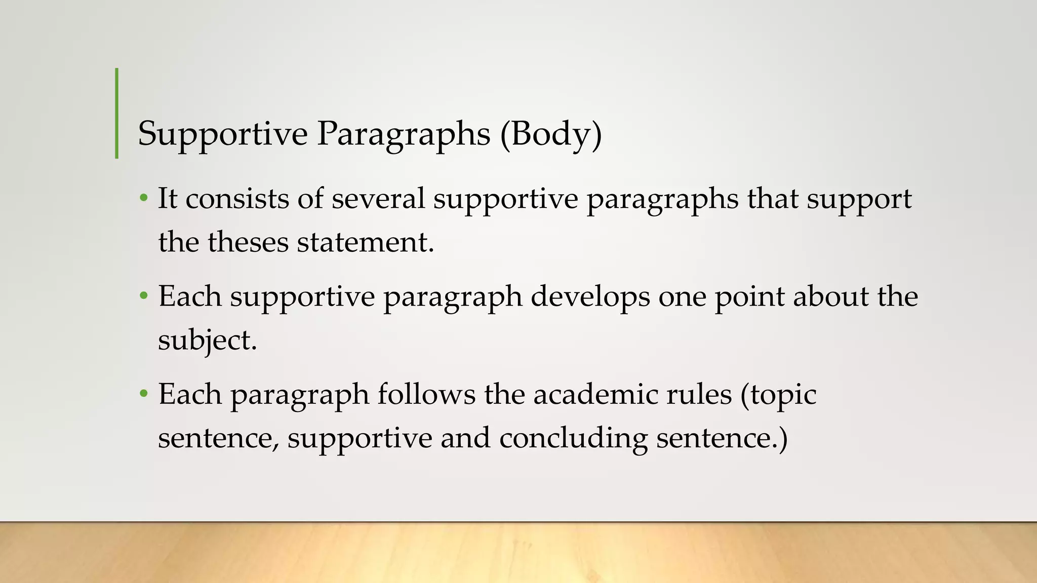 The format of an essay | PPTX