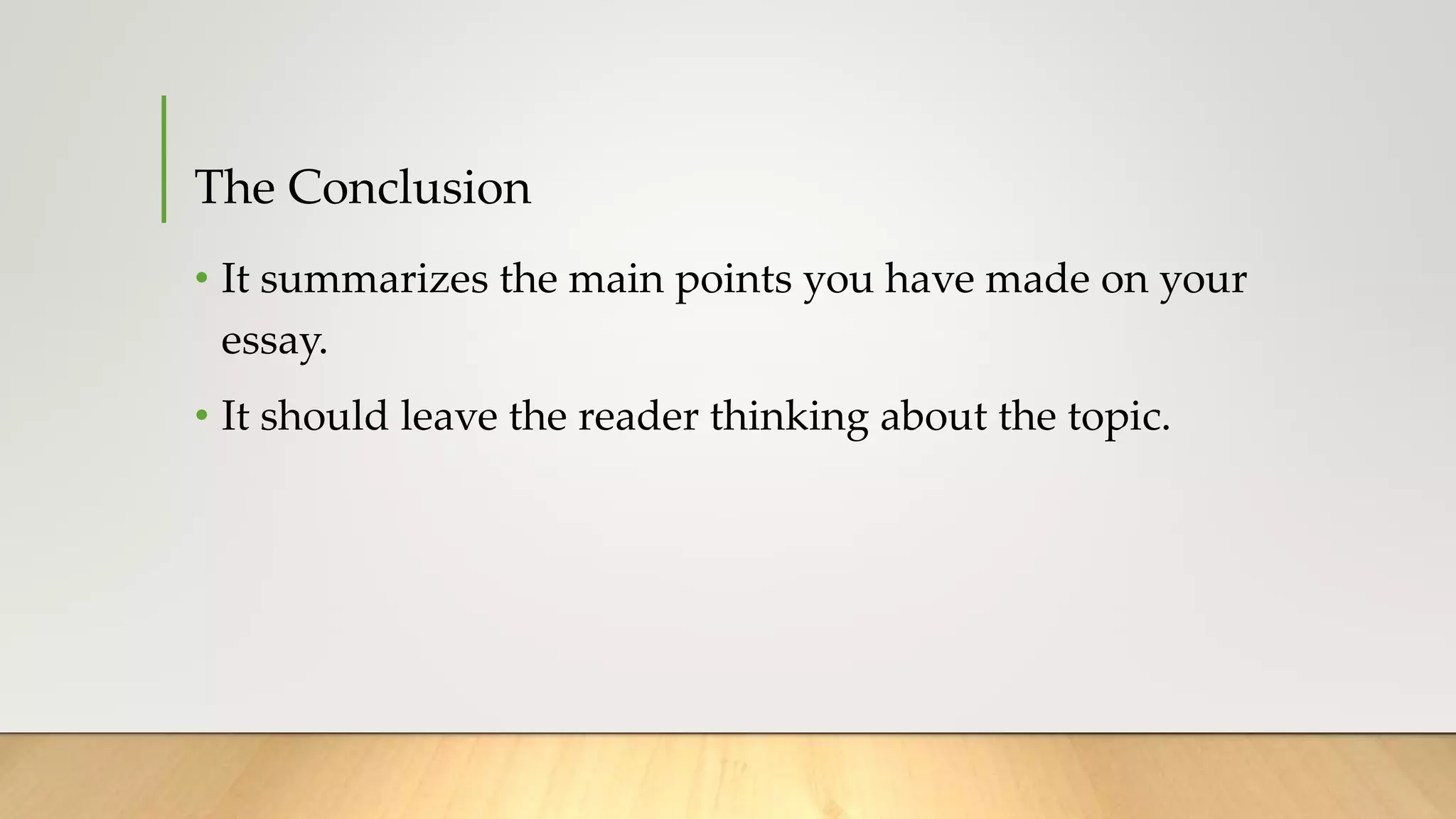 The format of an essay | PPTX