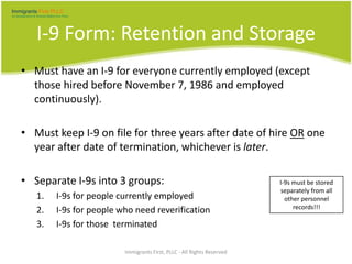 The Form I 9 Compliance and E Verify | PPTX