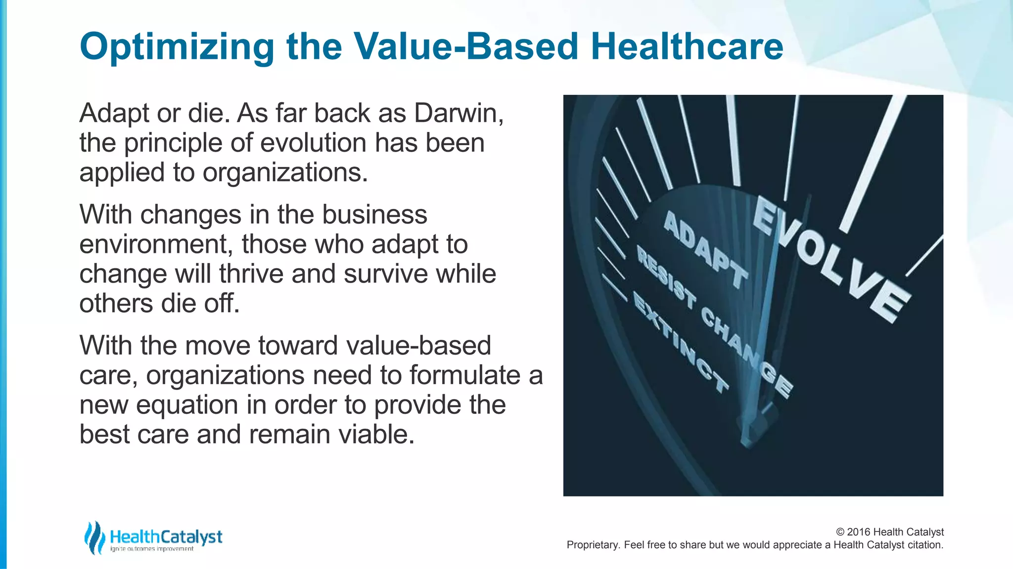 The Formula for Optimizing the Value-Based Healthcare Equation | PPT