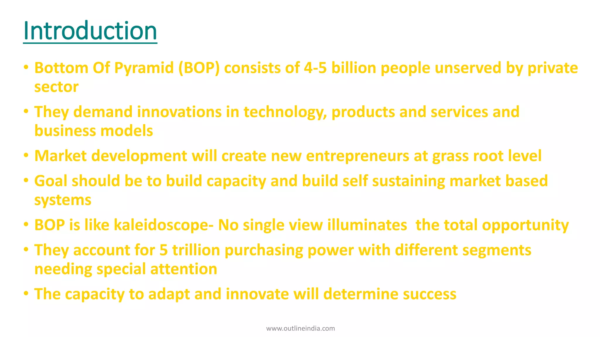 The Fortune at the Bottom of the Pyramid | PPTX