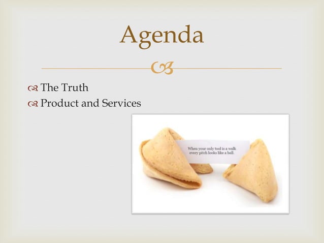 The fortune cookie principle 3 | PPT