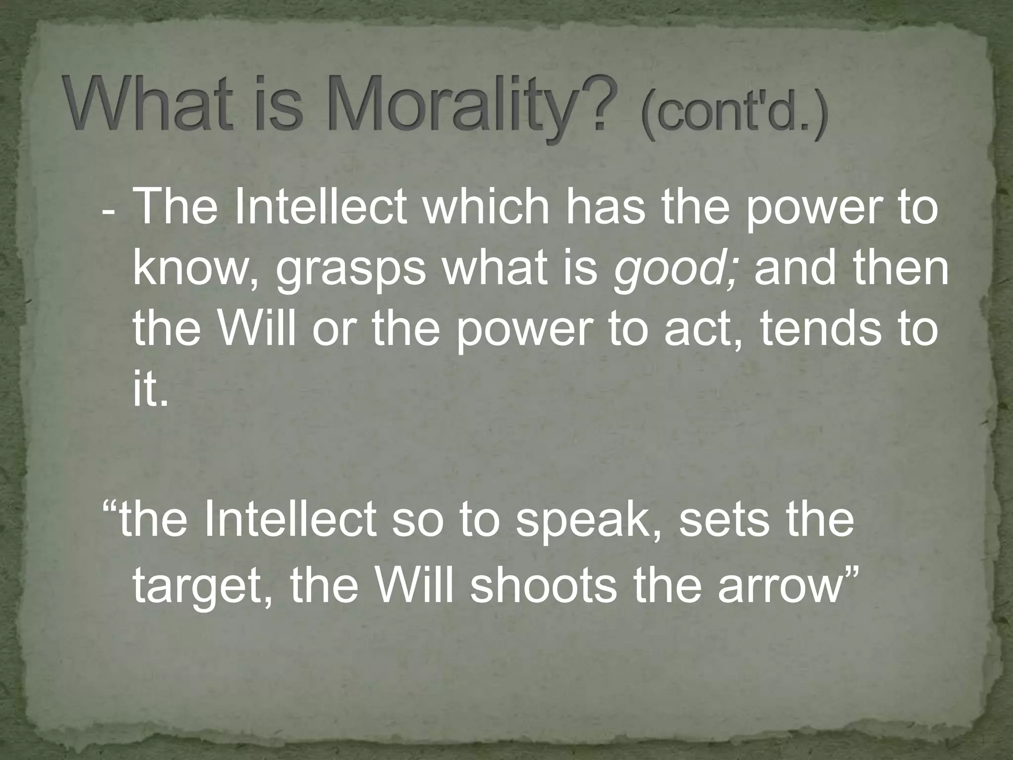 The foundational principles of morality | PPTX