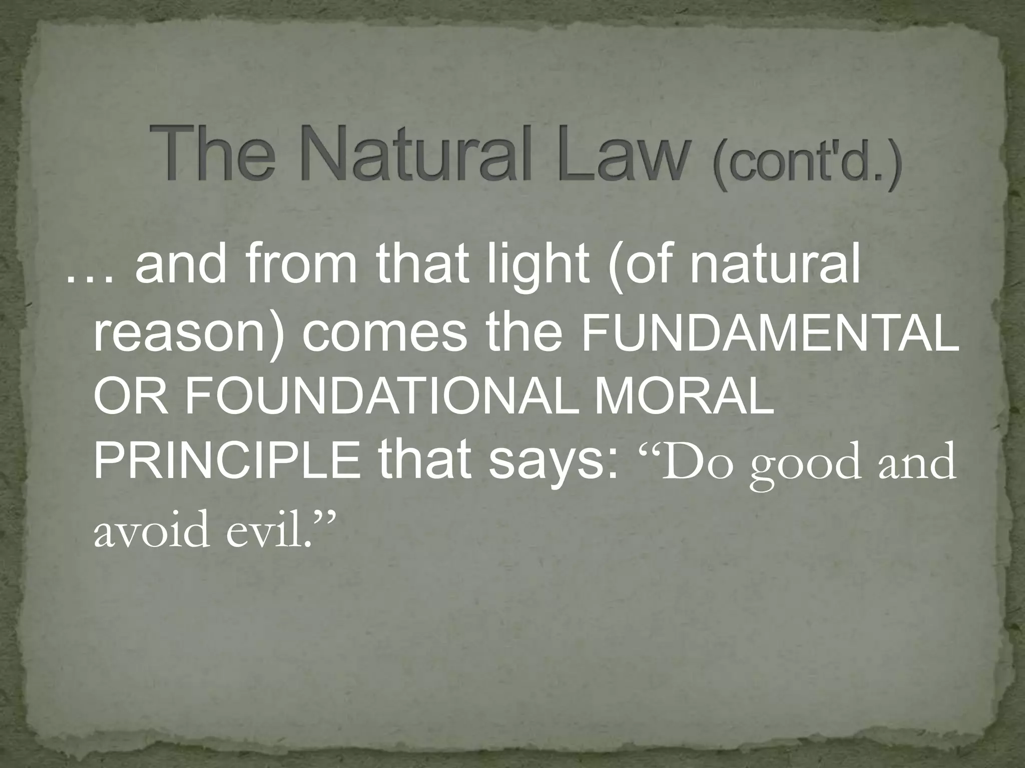 The foundational principles of morality | PPTX