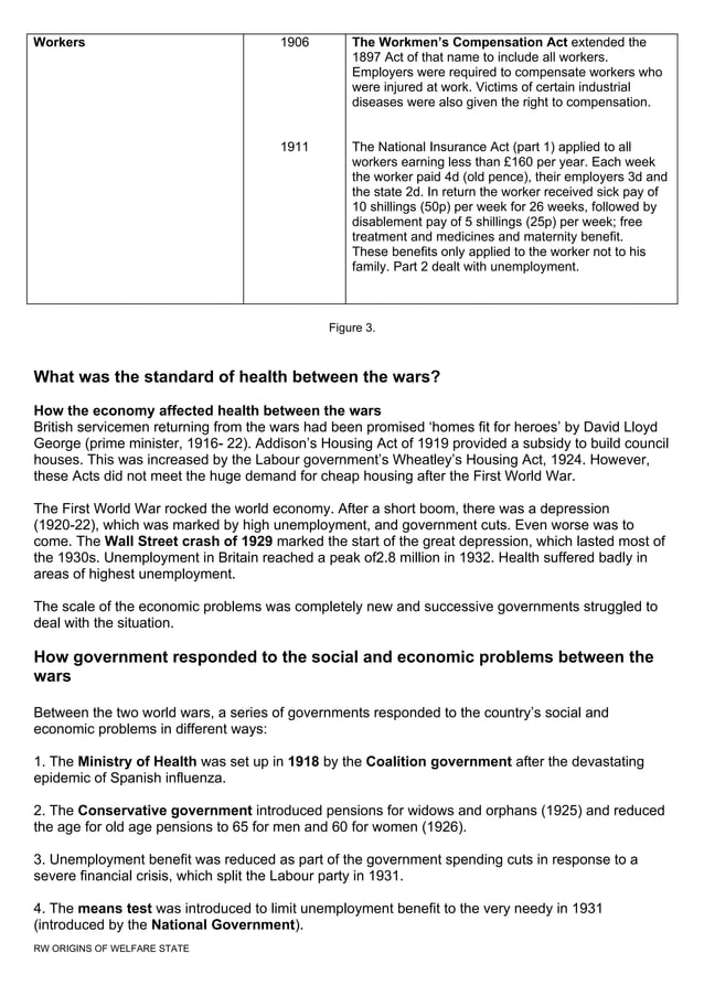 The Foundation of the Welfare State | DOC | Government Support and ...
