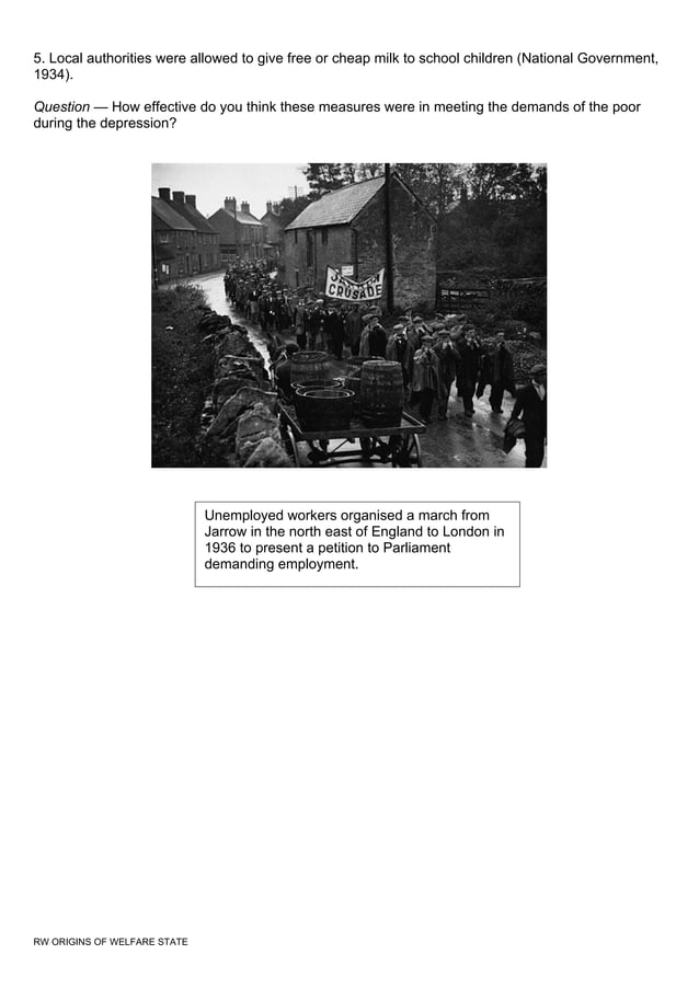 The Foundation of the Welfare State | DOC | Government Support and ...