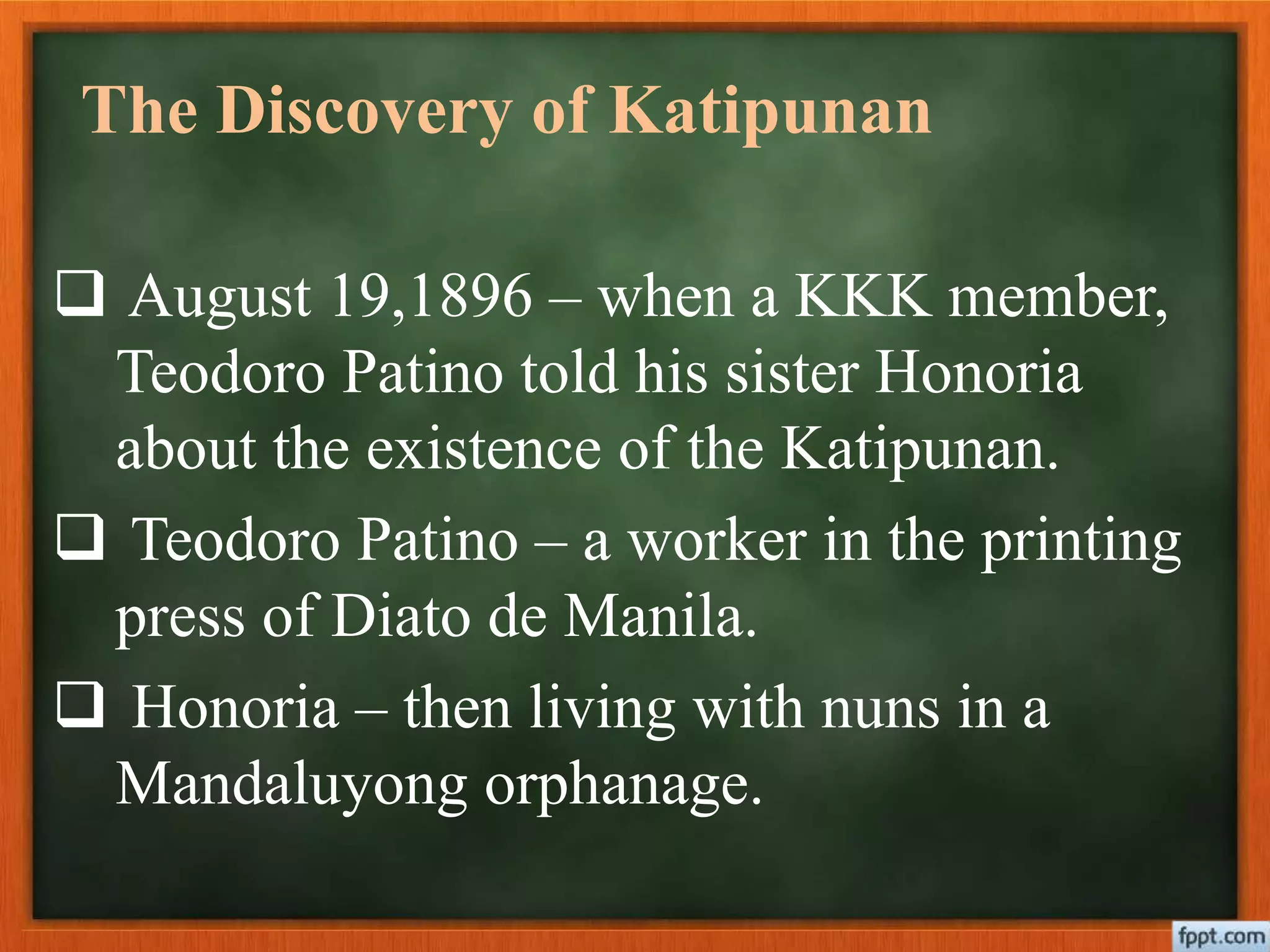 The Founding of Katipunan | PPTX