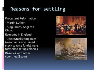 The founding of the 13 colonies std 1 | PPT