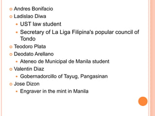 The founding of the katipunan | PPTX